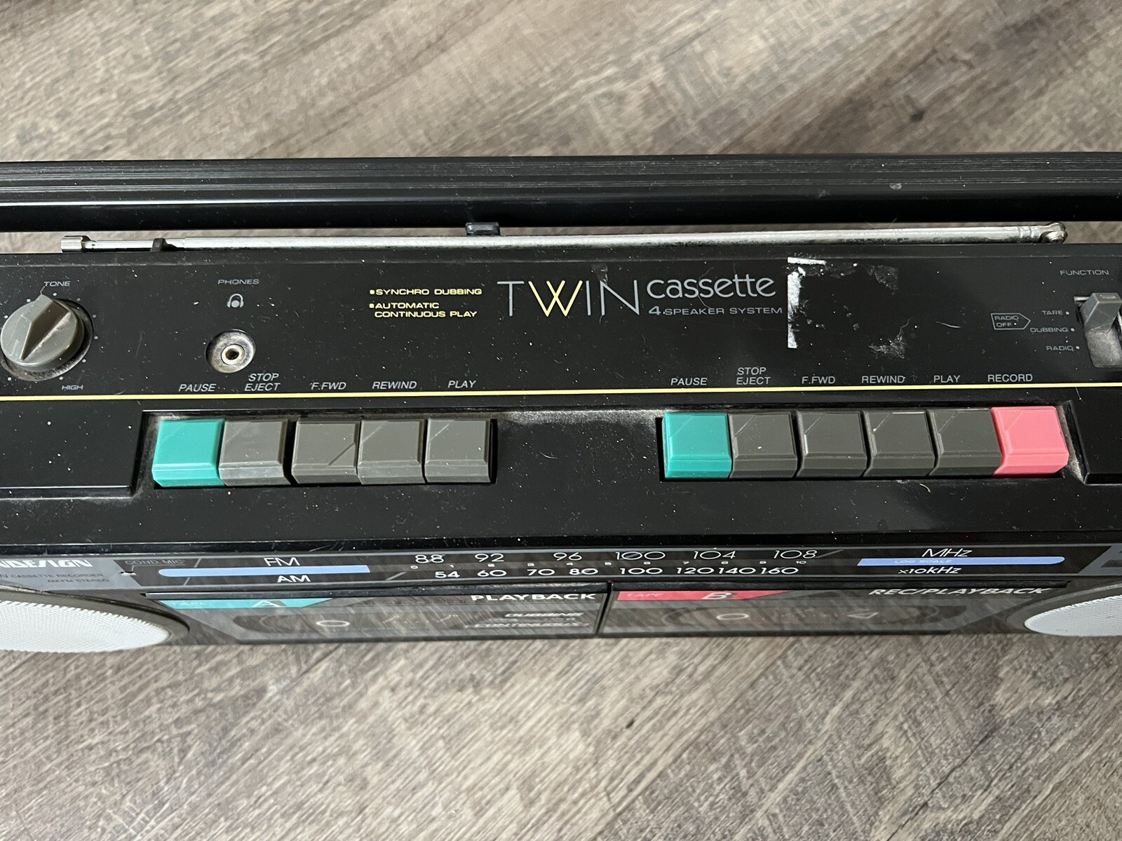 Vintage Soundesign Twin Cassette 4 Speaker Am/fm Boombox Model 4742 for ...