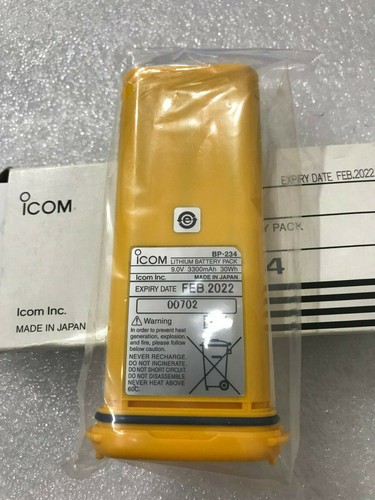 New original Icom Bp-234 Li-ion Battery Pack 3300Mah F/ Gm1600 Gm1600K ...