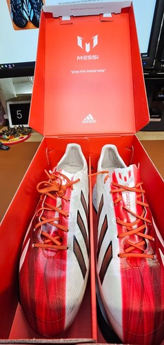 Adidas adizero Messi F50 TRX FG Syn : Size 9 US : Red/ White | eBay