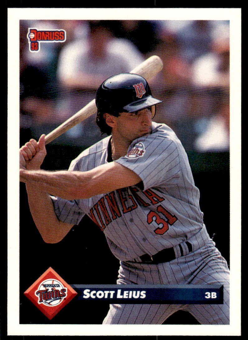 1993 Donruss Baseball Card Scott Leius Minnesota Twins #369 | eBay