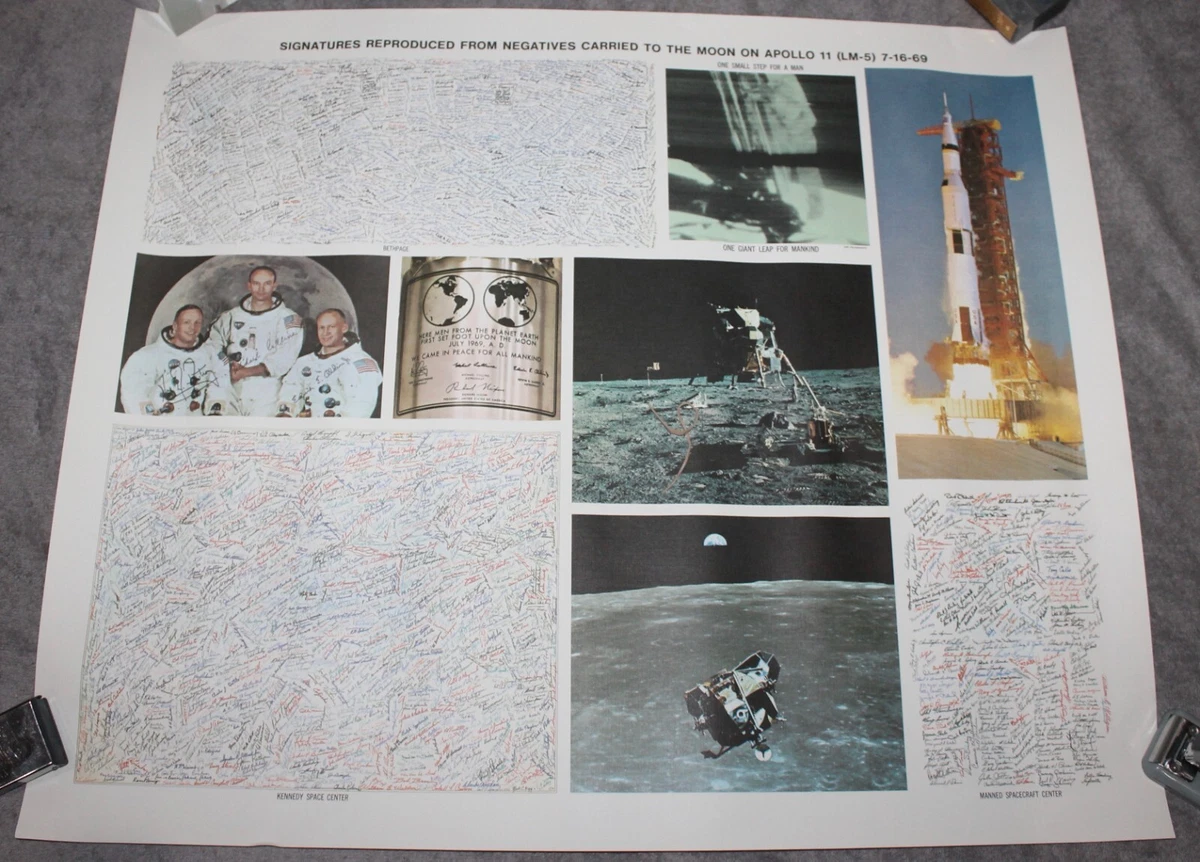 Vintage Art Moon Landing