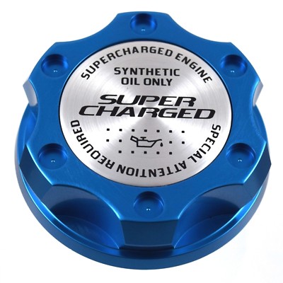 Blue Oil Filler Cap With Super Charged Emblem For Chrysler Jeep Dodge ...