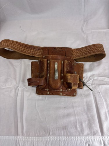Vintage Nicholas Leather Tool Pouch 5X865 603 Made In USA Classic Work ...