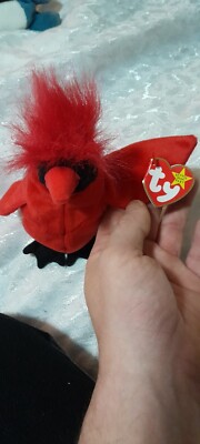Ty Beanie Babies Mac The Cardinal Plush Toy 8421042258| eBay