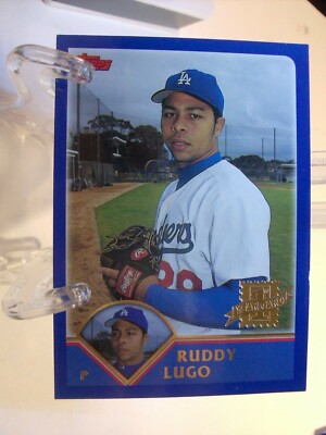 2003 Topps Baseball Card #312 Ruddy Lugo RC, FY (86390) | eBay