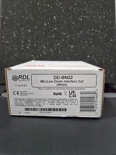 RDL DD-BN22 Mic/Line Dante Interface 2X2 | eBay