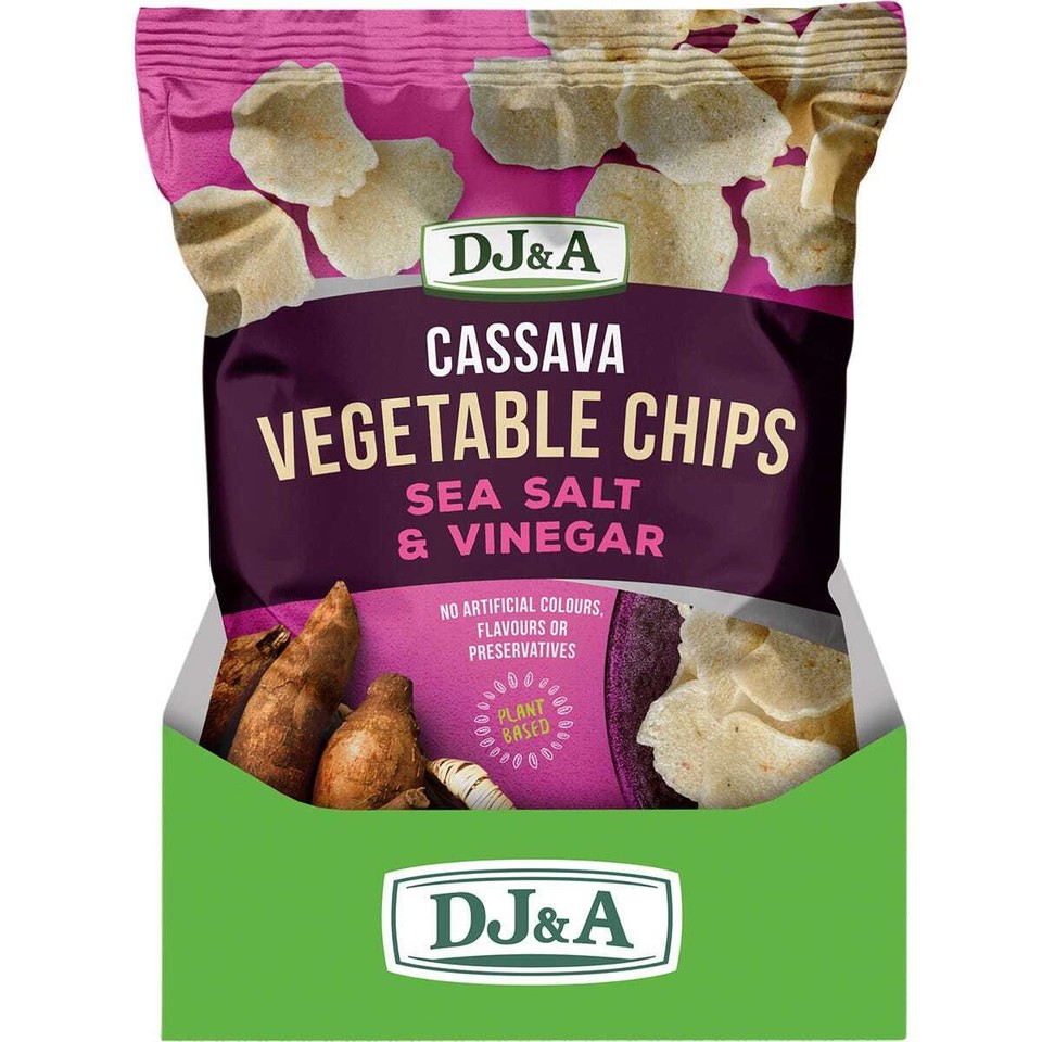 DJ&A Cassava Vegetable Chips Sea Salt & Vinegar 100g (Pack of 5) | eBay
