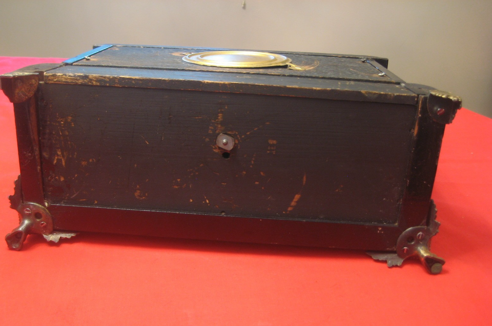 Antique Gilbert Enameled 6 Pillar Mantle Clock - for parts/repair | eBay