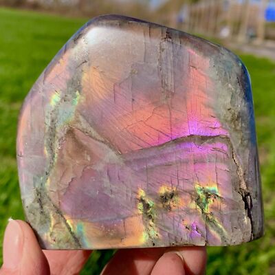 430G Natural Gorgeous Labradorite Quartz Crystal Stone Specimen Healing ...