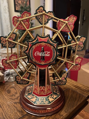 COCA COLA COLL. ED.WIND-UP MUSICAL FERRIS WHEEL 1999 FRANKLIN MINT ...