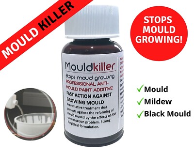 Anti Mould & Anti Fungal Paint Additive Black Mould/Fungus 30ML X ...