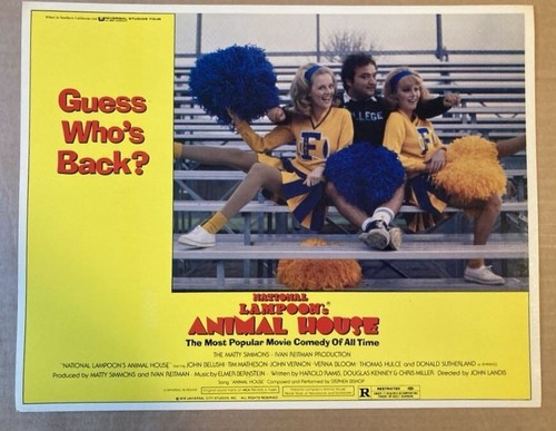 ANIMAL HOUSE Original Movie Lobby Card Set of 3 John Belushi College ...