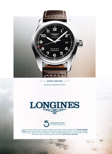 LONGINES WATCH MAGAZINE promo ad #30 ORIGINAL 2020 | eBay