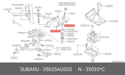 Genuine OE Bushing 35035AG020 For Subaru 35035-AG020 | eBay.de