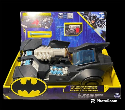 DC Comics Batman Tech Defender Batmobile Transforming Vehicle Blaster ...