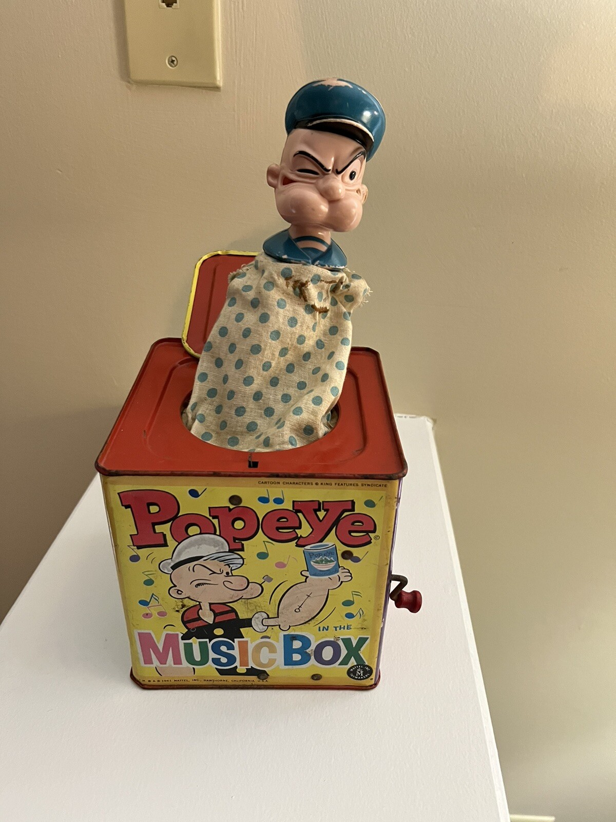Vintage 1961 Popeye In The Music Box - Does not work | eBay