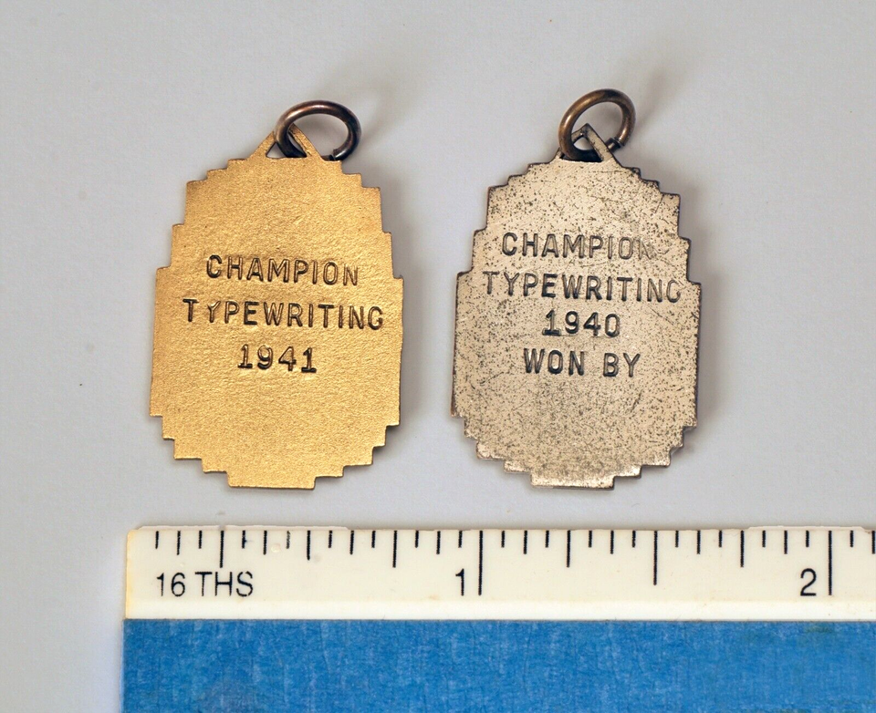 TWO GOLDEY BEACOM CHAMPION TYPING AWARDS 1940 & 1941 WILMINGTON, DE. | eBay