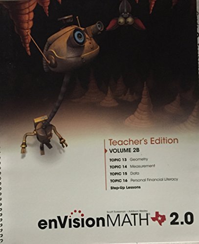 ENVISION MATH 2.0, GRADE 4, TEACHER'S EDITION, VOLUME 2B: By Pearson ...