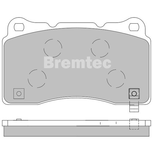 Bremtec FRONT ECE R90 Approved Heavy-Duty Brake Pads BT1529PRO (DB1678 ...