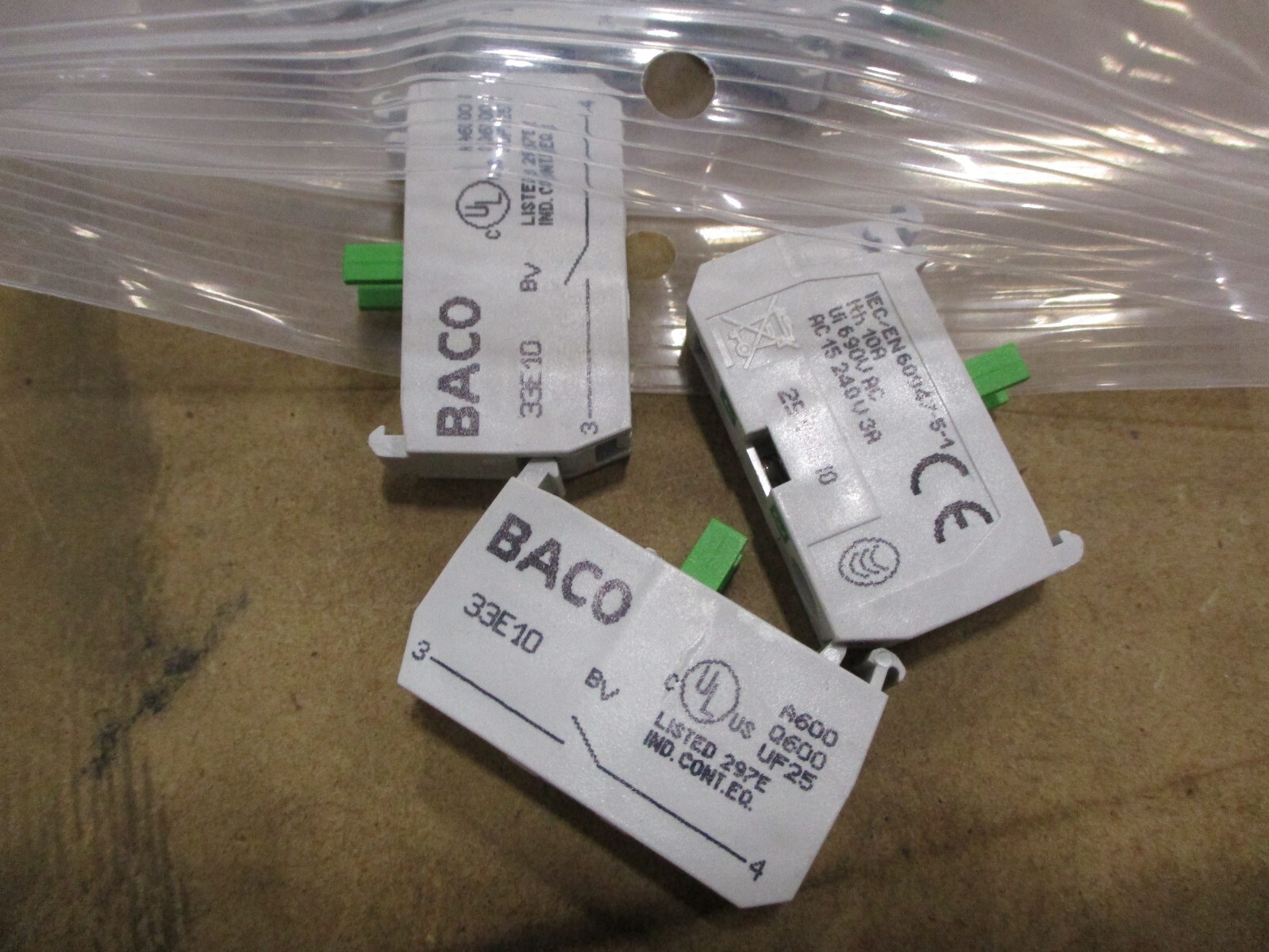 BACO 33E10 Contact Block 1no 3pos. for sale online | eBay