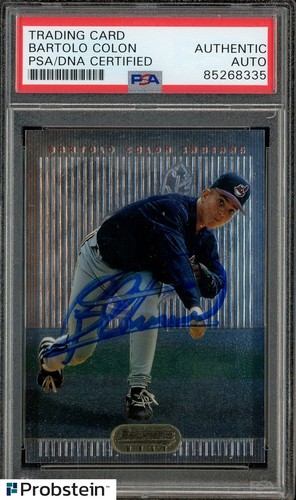 Bartolo Colon Signed Auto 1995 Topps Baseball Card Encapsulated PSA/DNA ...