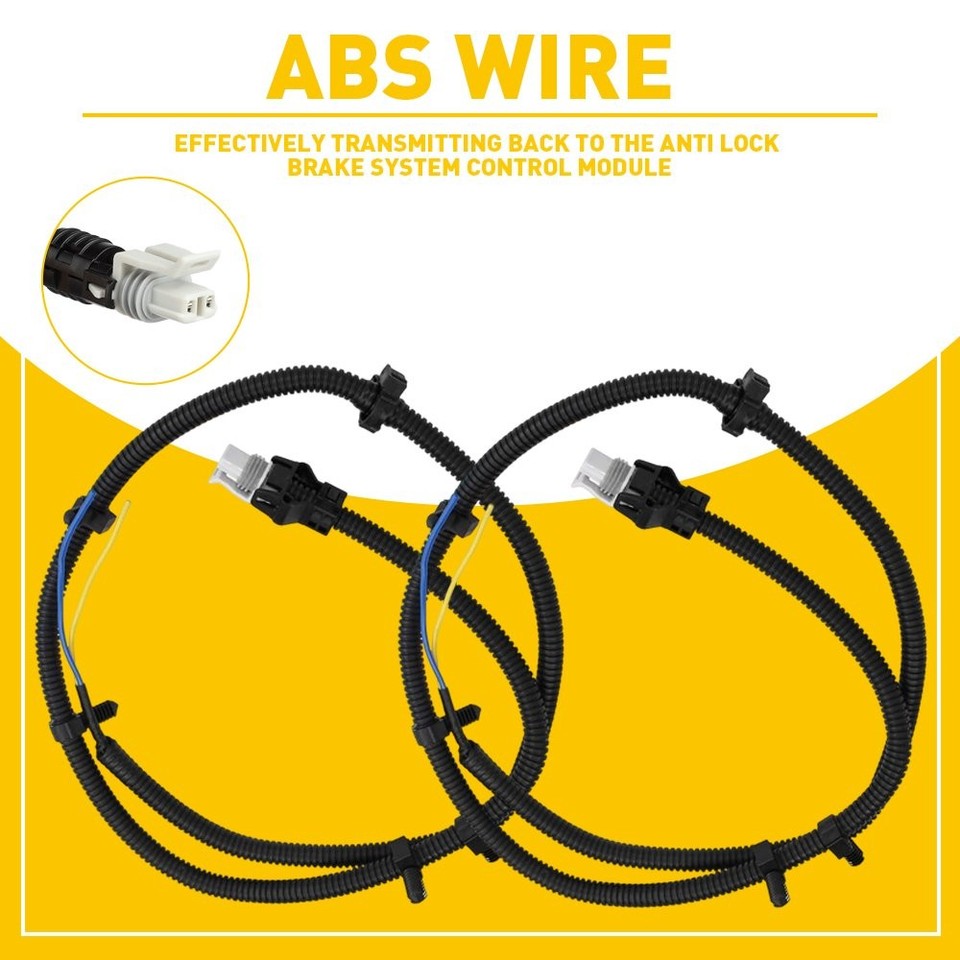 2PCS ABS Wheel Speed Sensor Wire Harness 10340314 For 2001-2005 Pontiac ...