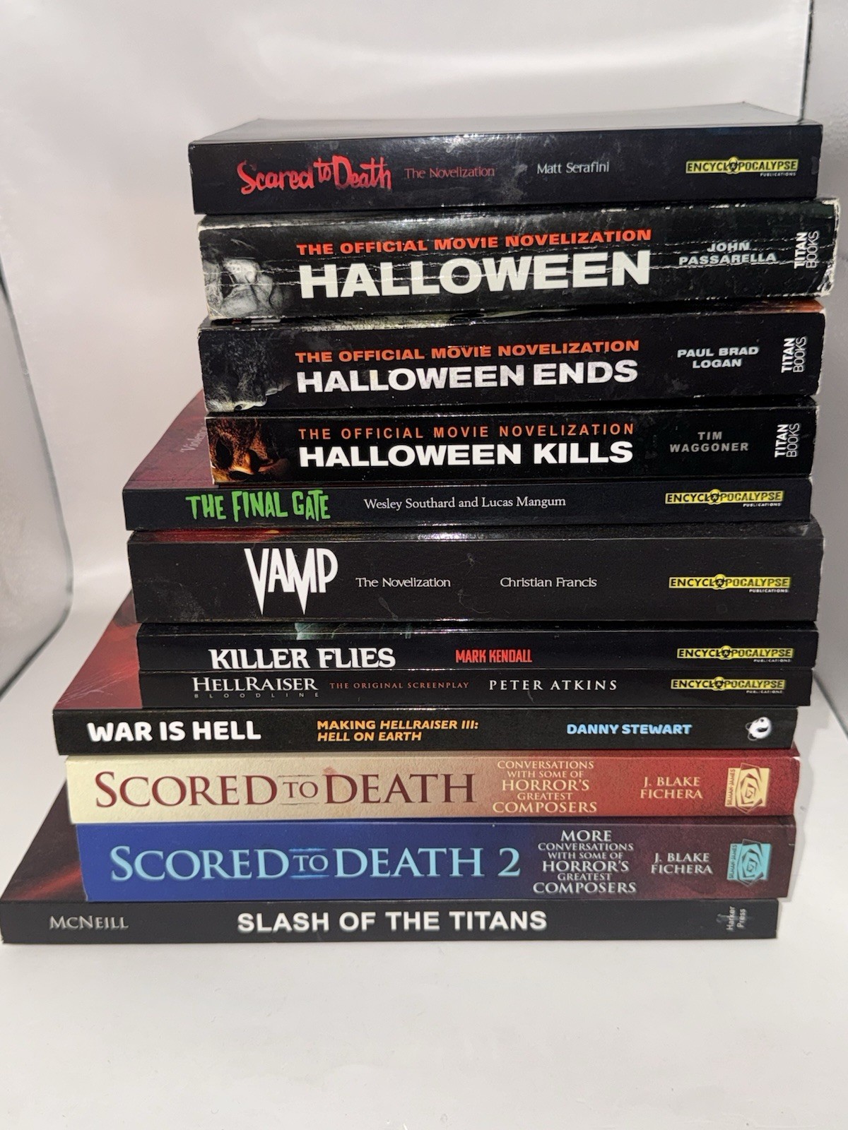 Lot Of 12 Horror Novelizations Books - Halloween Vamp Hellraiser ...