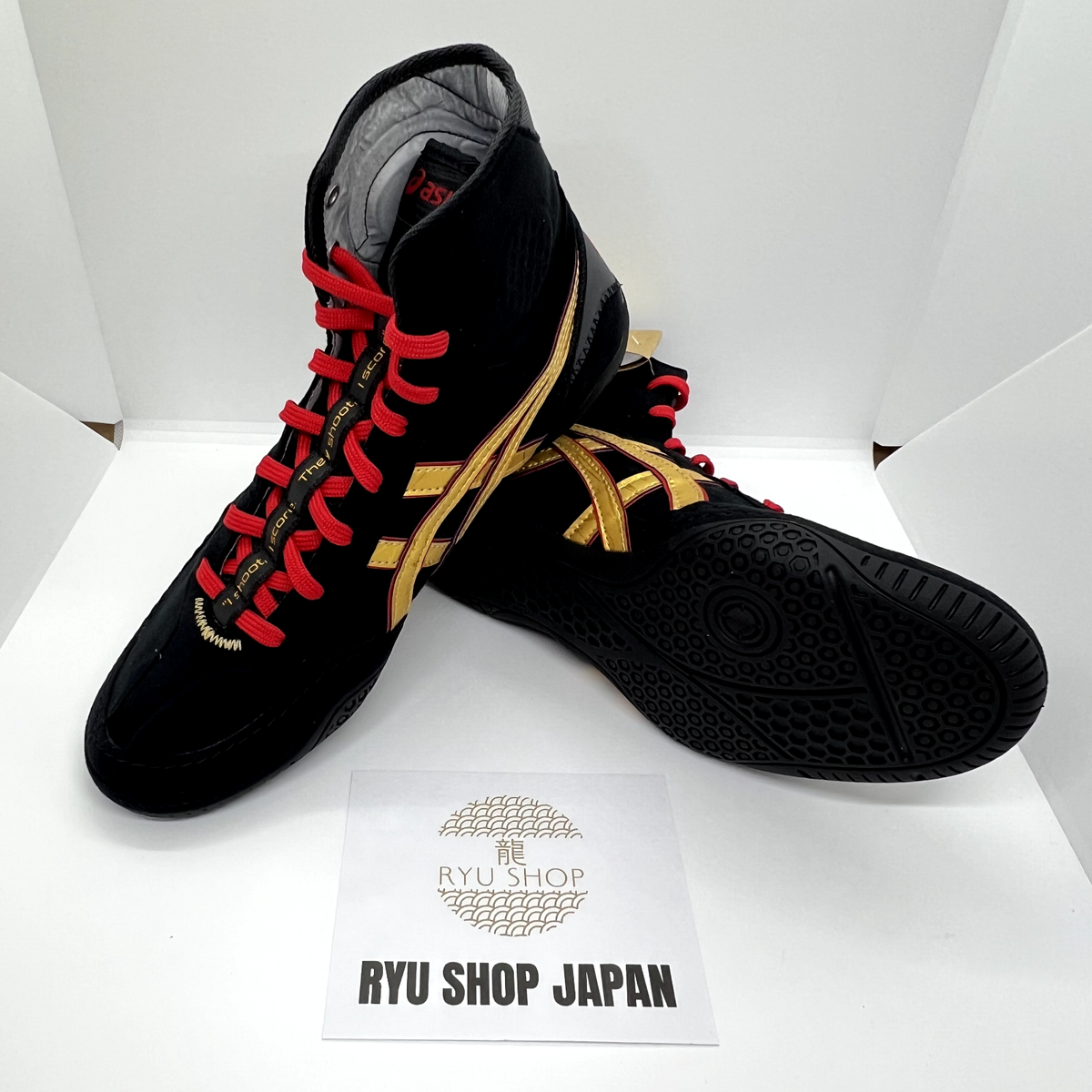 ASICS Wrestling Shoes DAN GABLE EVO 3 1081A052.002 Black / Pure