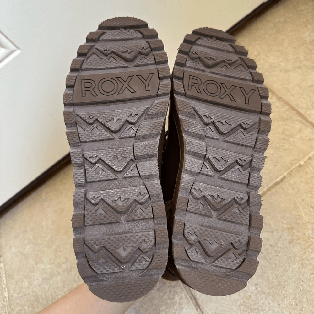 Roxy Alpine Collection BRANDI II Real Leather Faux Fur Snow Boots Size ...