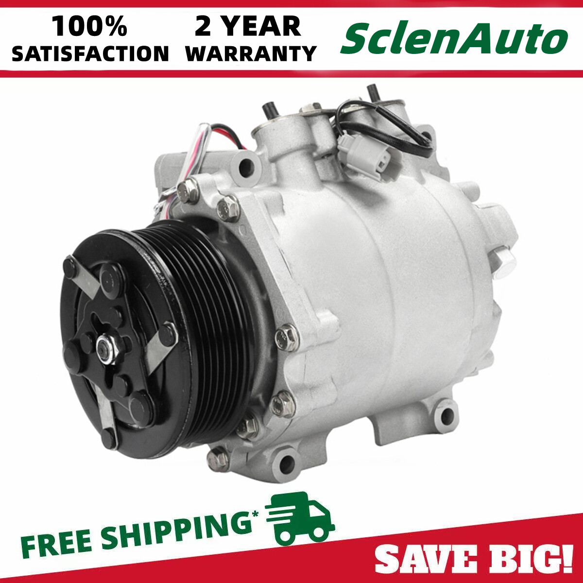 AC A/C Compressor CO 10663 for 2002 2003 2004 2005 2006 Honda CR-V CRV ...