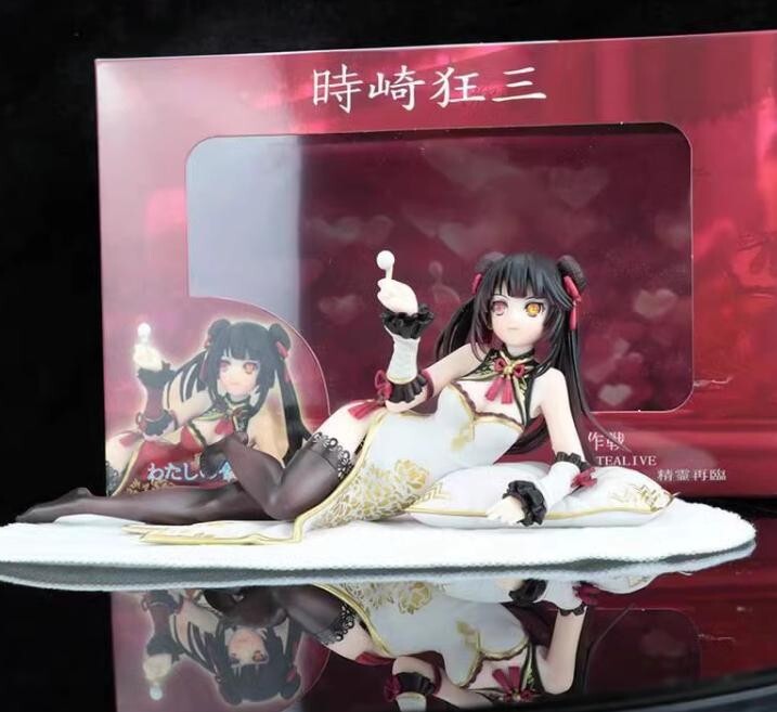 Anime toy DATE A LIVE Tokisaki Kurumi Lying position white PVC Figure ...