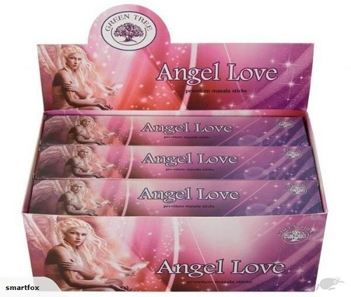 ANGEL LOVE Incense Stick- 15g X 12pack YOGA + FREE SAMPLES- GREEN TREE ...