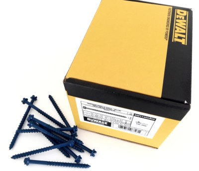 Dewalt Tapper-Pro 6.3 x 82mm Blue Hex Head Masonry Screw Con Tap Self ...