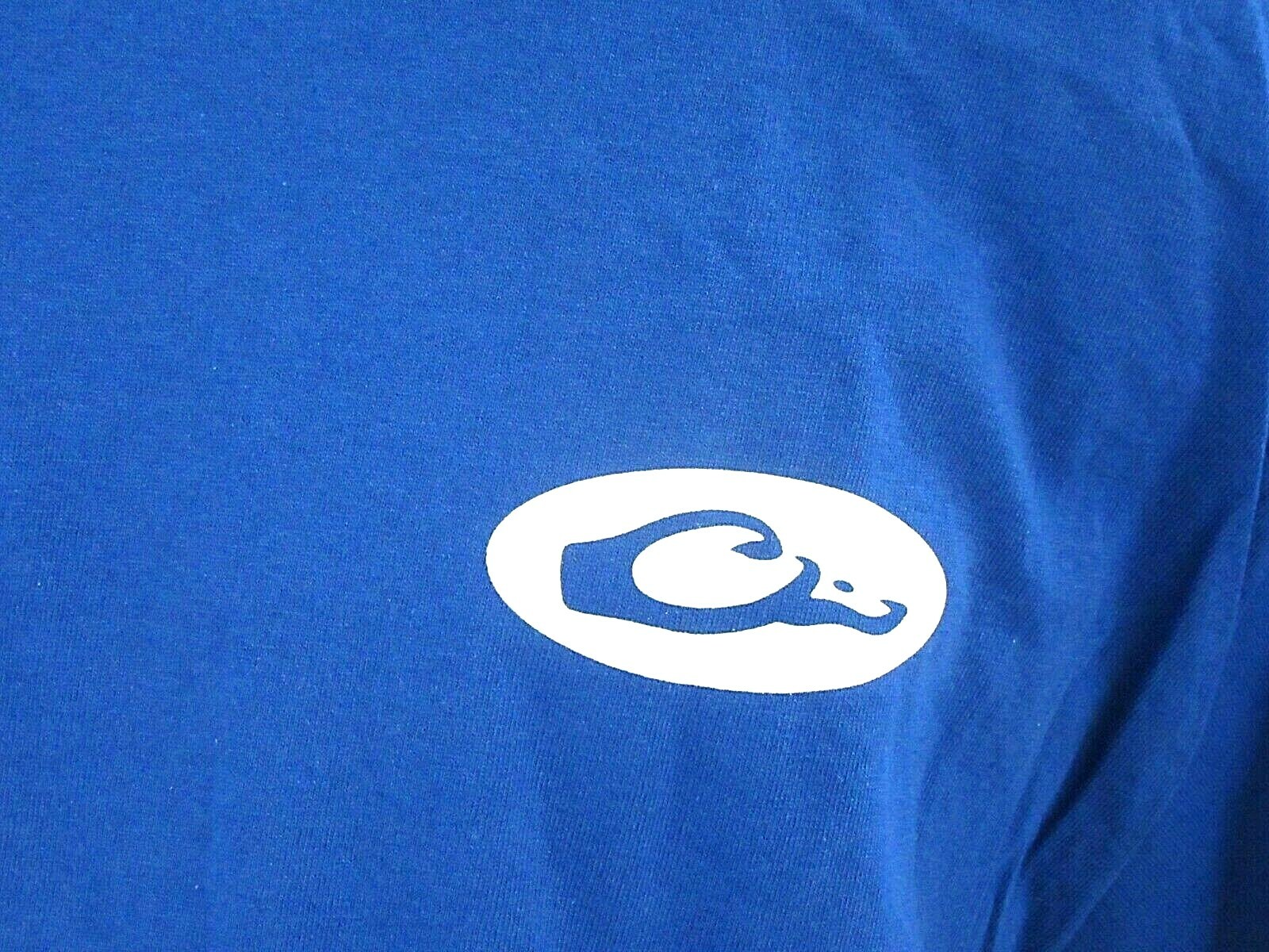 MSRP 19.99 NEW DRAKE WATERFOWL DUCK HEAD LOGO T-SHIRT - BLUE - SIZE M ...