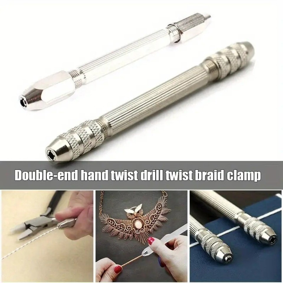 Mini Hand Twisting Drill Hand Drill Little Pin Vise Models Set Rotary ...