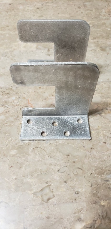 Aluminum Security Brackets Fits (2x2) Furring Strip Board | eBay