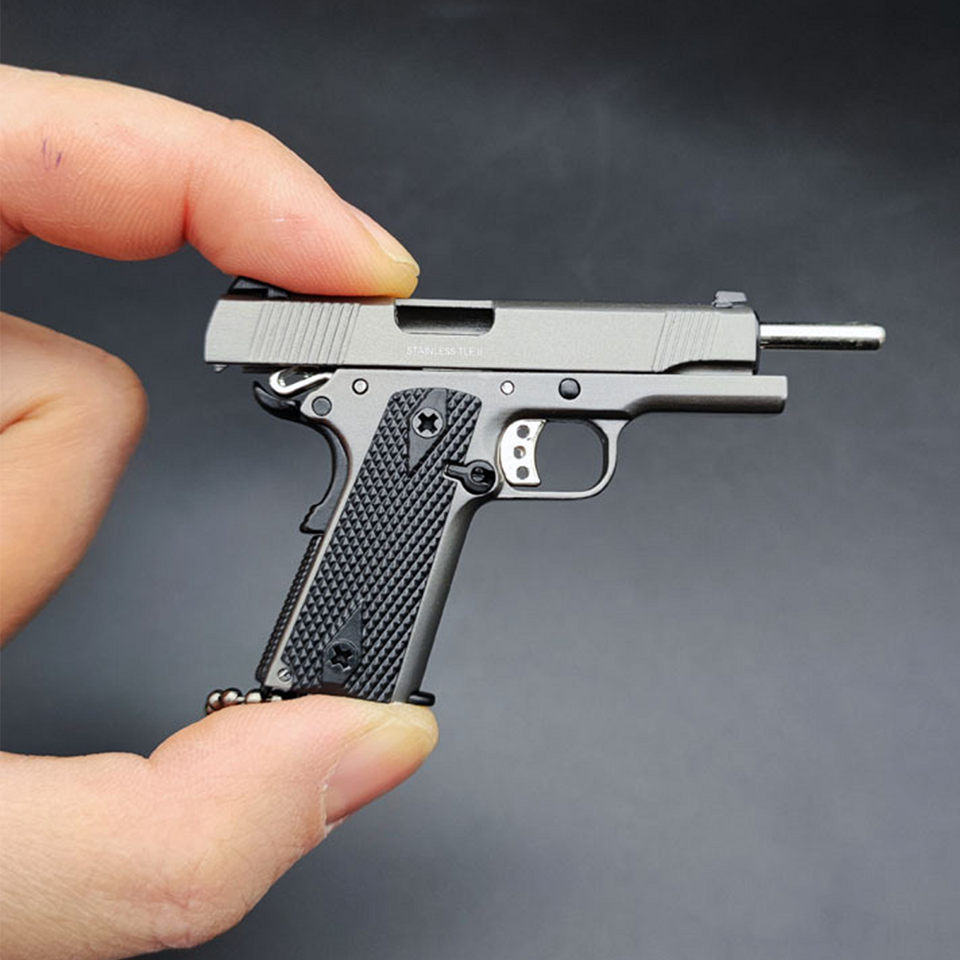 NEW 1:3 Black Mini KIMBER 1911 Gun Pistol Toys Miniature Model Keychain ...