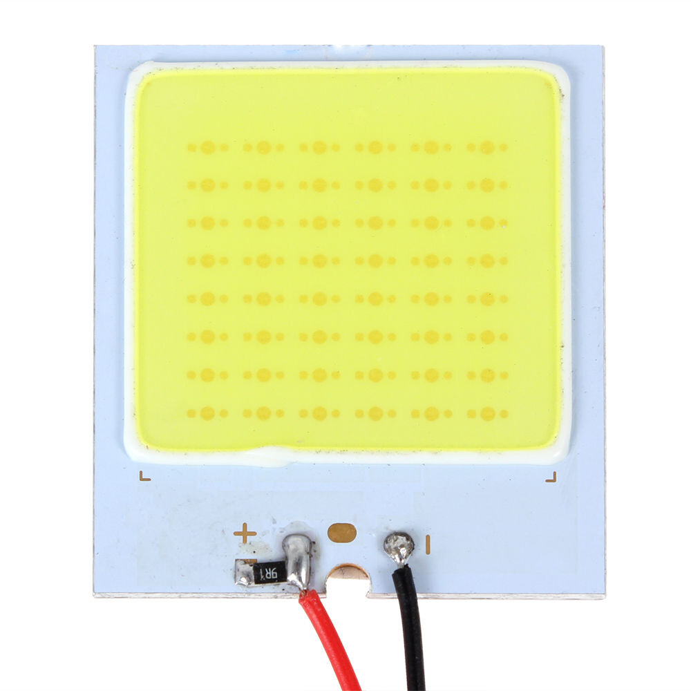 1x 48 SMD COB White LED T10 4W 12V Car Interior Panel Lights Dome Lamp ...
