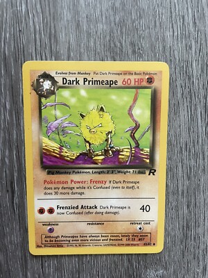 Pokémon, Team Rocket, Dark Primeape 43/82 LP | eBay