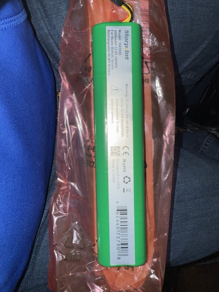 MORPILOT 12V 4000mAh Rechargable NiMh Battery For Neato Botvac Series ...