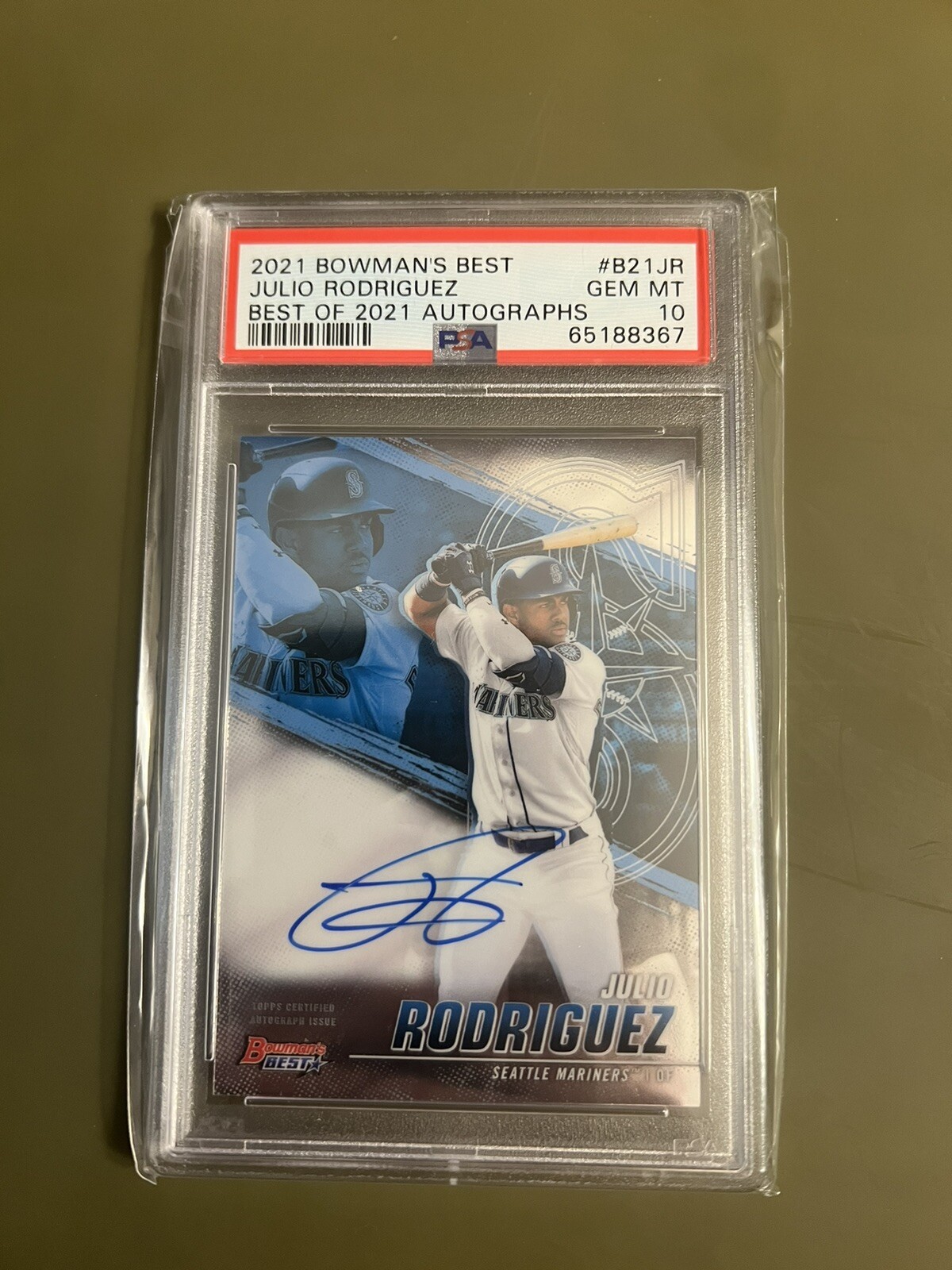 2021 Bowmans Best Of 21 Julio Rodriguez Auto PSA 10 Gem Mint #B21JR | eBay