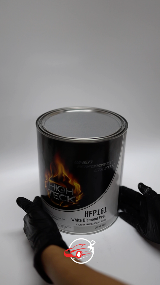 High Teck 8030 White Diamond Pearl Midcoat Paint & Clearcoat Gallon Kit ...