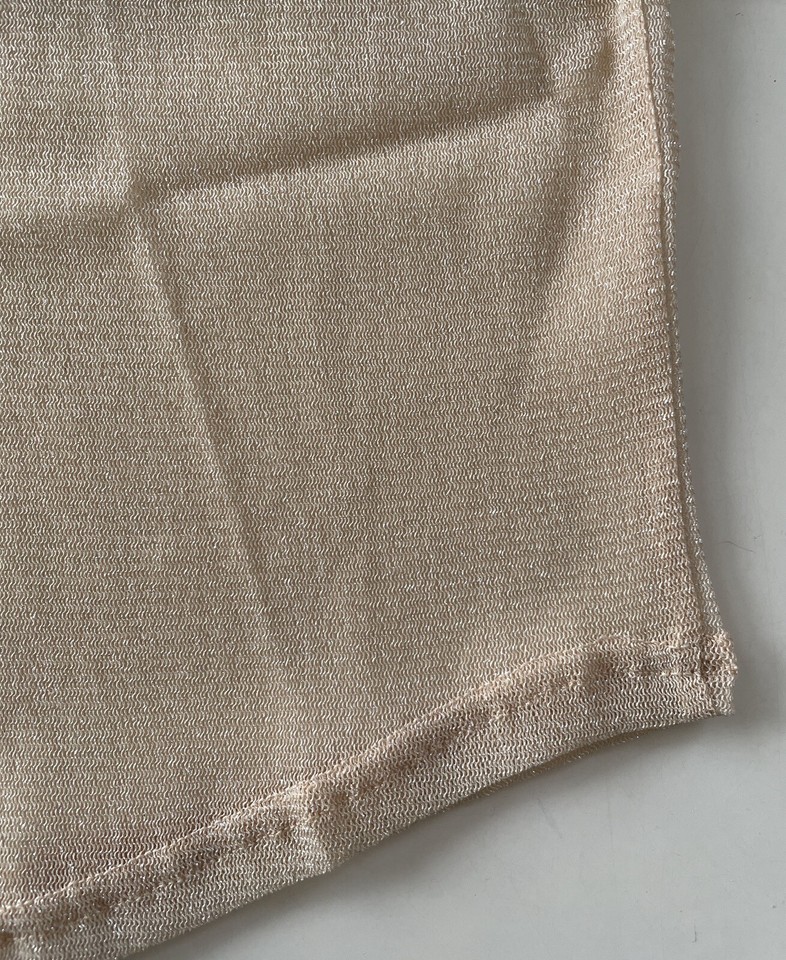 INCERUN Men's Gold Size XL Scoop Neck Sheer Mesh Metallic Pocket Tank ...