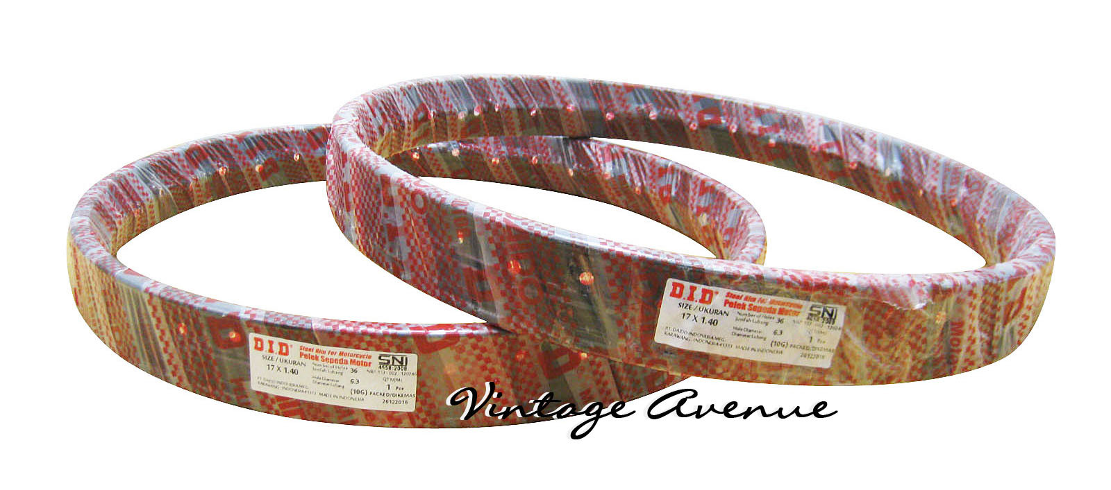 GENUINE ORIGINAL D.I.D. DID FRONT+REAR *BLACK* DID WHEEL RIM 17X1.40-B ...