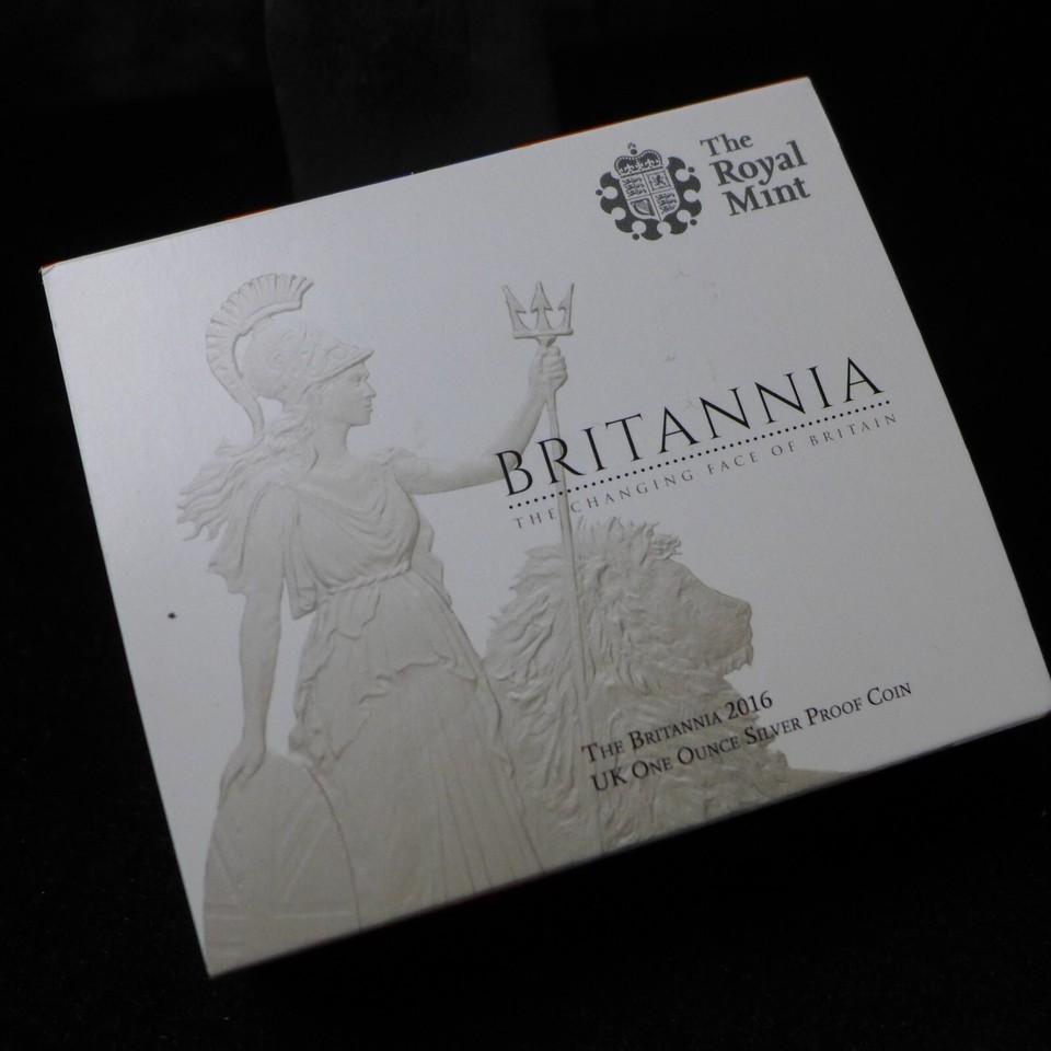 2016 BRITANNIA 1 OZ .999 SILVER U.K. 2 LB. BRITANNIA PROOF w/Box & COA ...