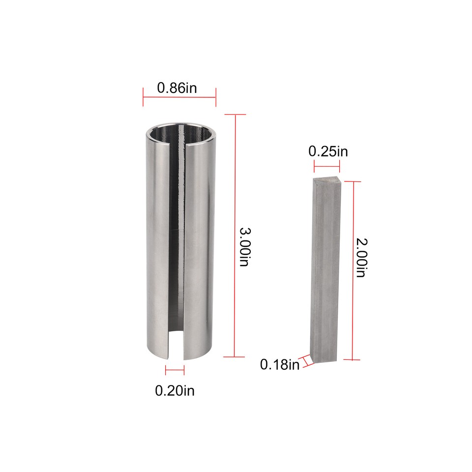 3/4" to 7/8" Shaft Adapter Pulley Bore Reducer Sleeve Bushing Keystock ...