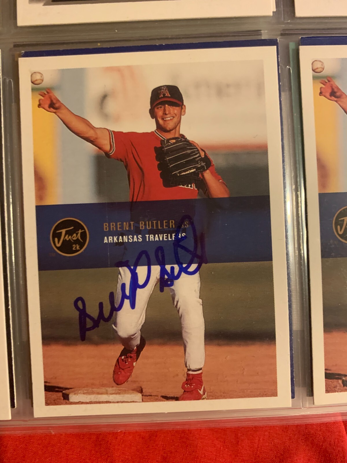 BRENT BUTLER AUTOGRAPHED SIGNED 2000 JUST MINORS CARD COA | eBay