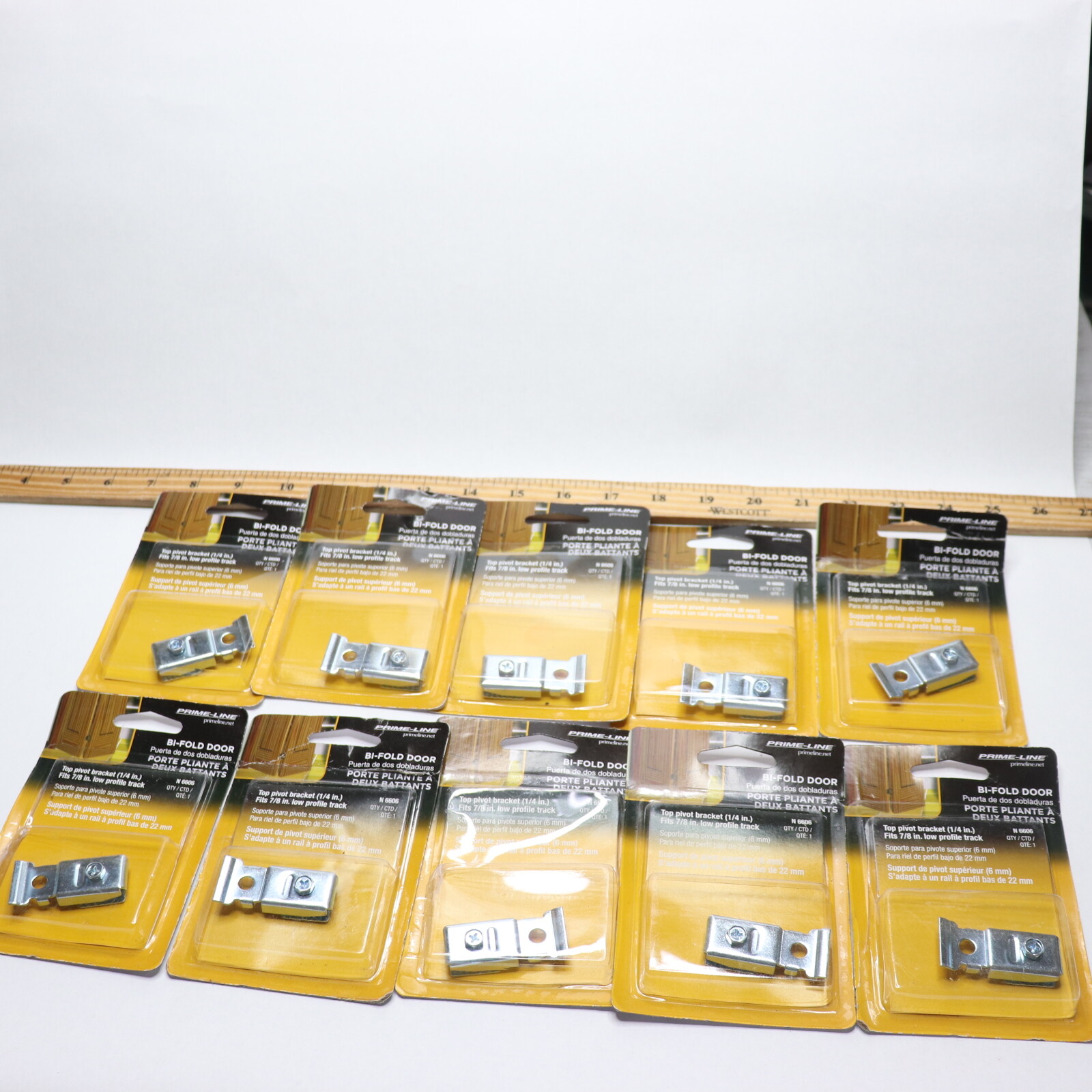 (10-Pk) Prime-Line Top Mount Adjustable Pivot Bracket 1/4"OD x 1-15/16 ...