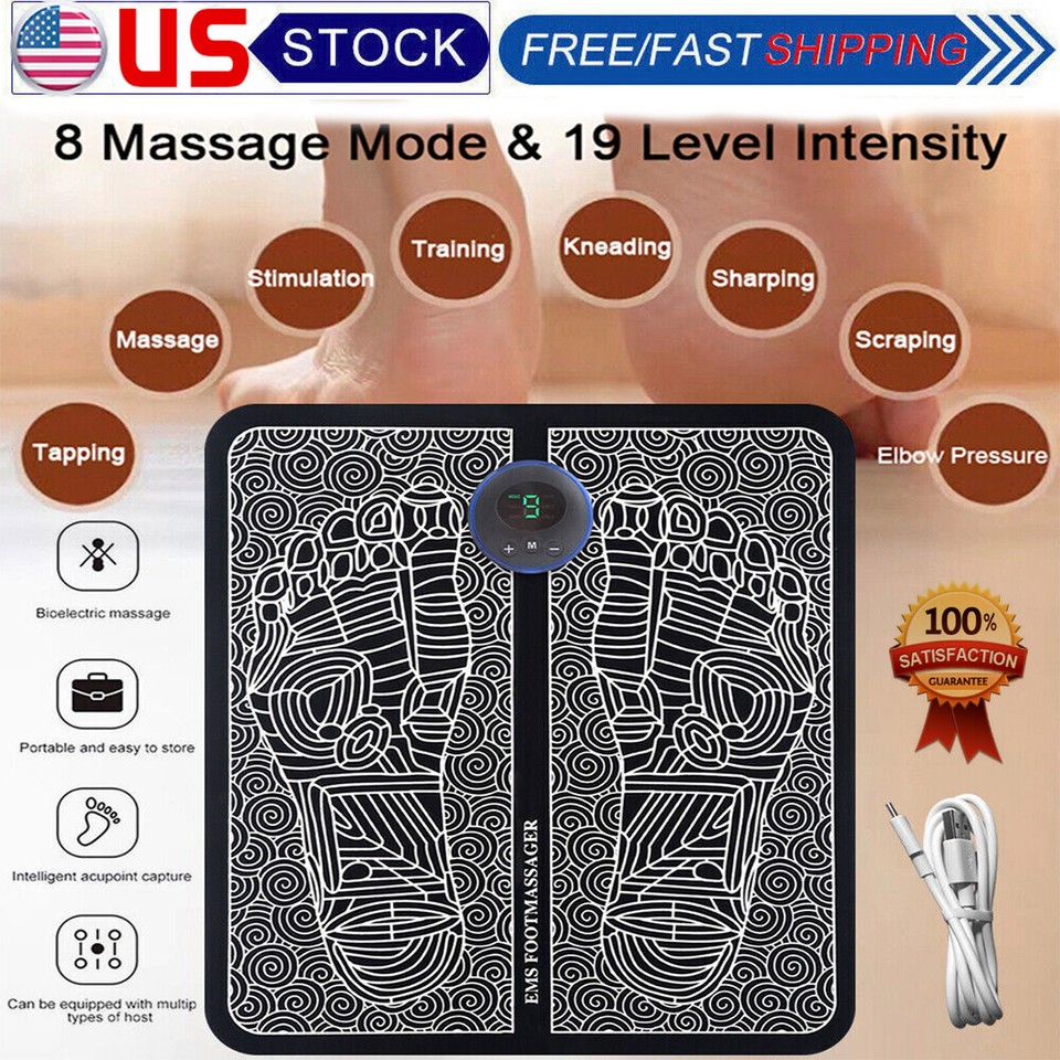 EMS Foot Massager Leg Reshaping Electric Deep Kneading Muscle Pain ...