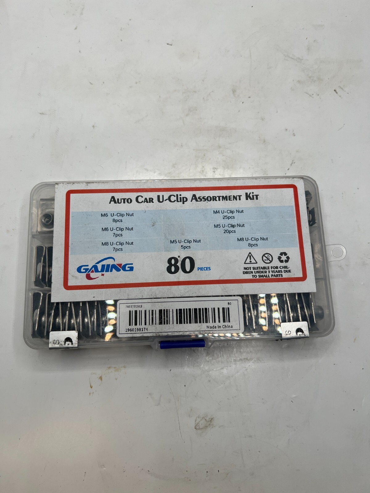 Box of 80 M4 M5 M6 M8 U-Clip Nut Speed Fixing Thread Panel Fastener | eBay